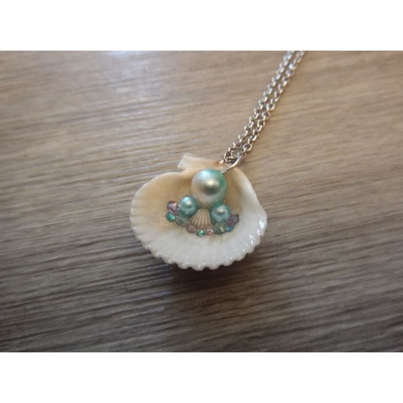 Handmade | Jewelry | Princess Mermaid Pastel Jeweled Necklace | Poshmark